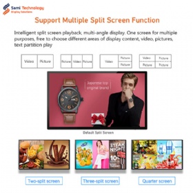 Indoor Lcd Digital Screen Wall Mount Advertising Display